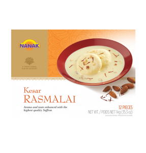Kesar Rasmalai (12pcs) – Gourmetwala